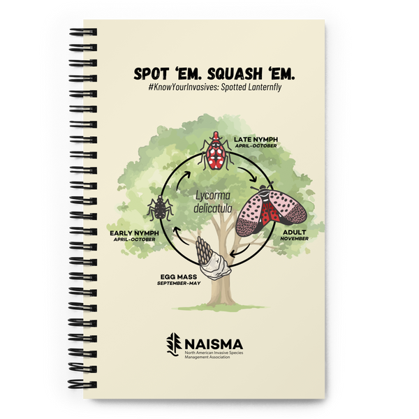 Know Your Invasives - Spotted Lanternfly Spiral Notebook – NAISMA